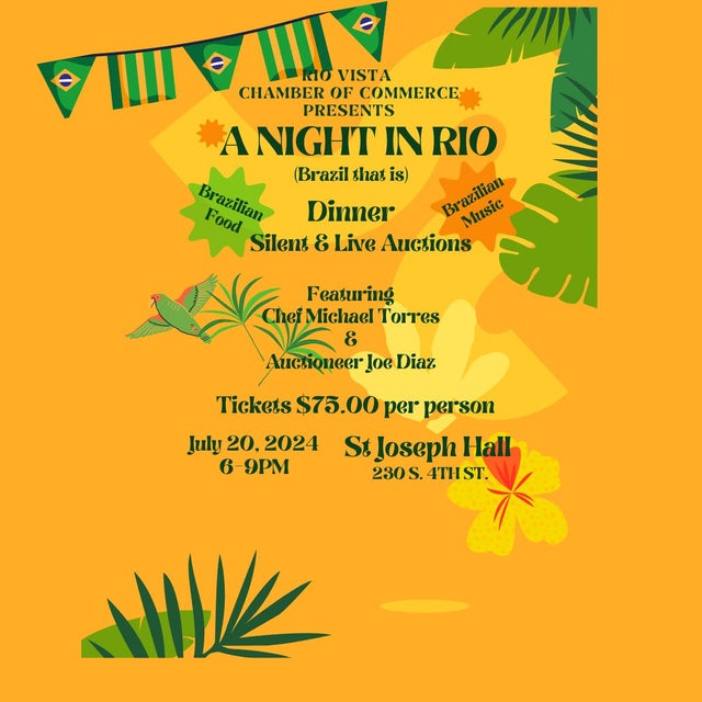 A Night in Rio - Brazillian Dinner | Rio Vista Chamber of Commerce